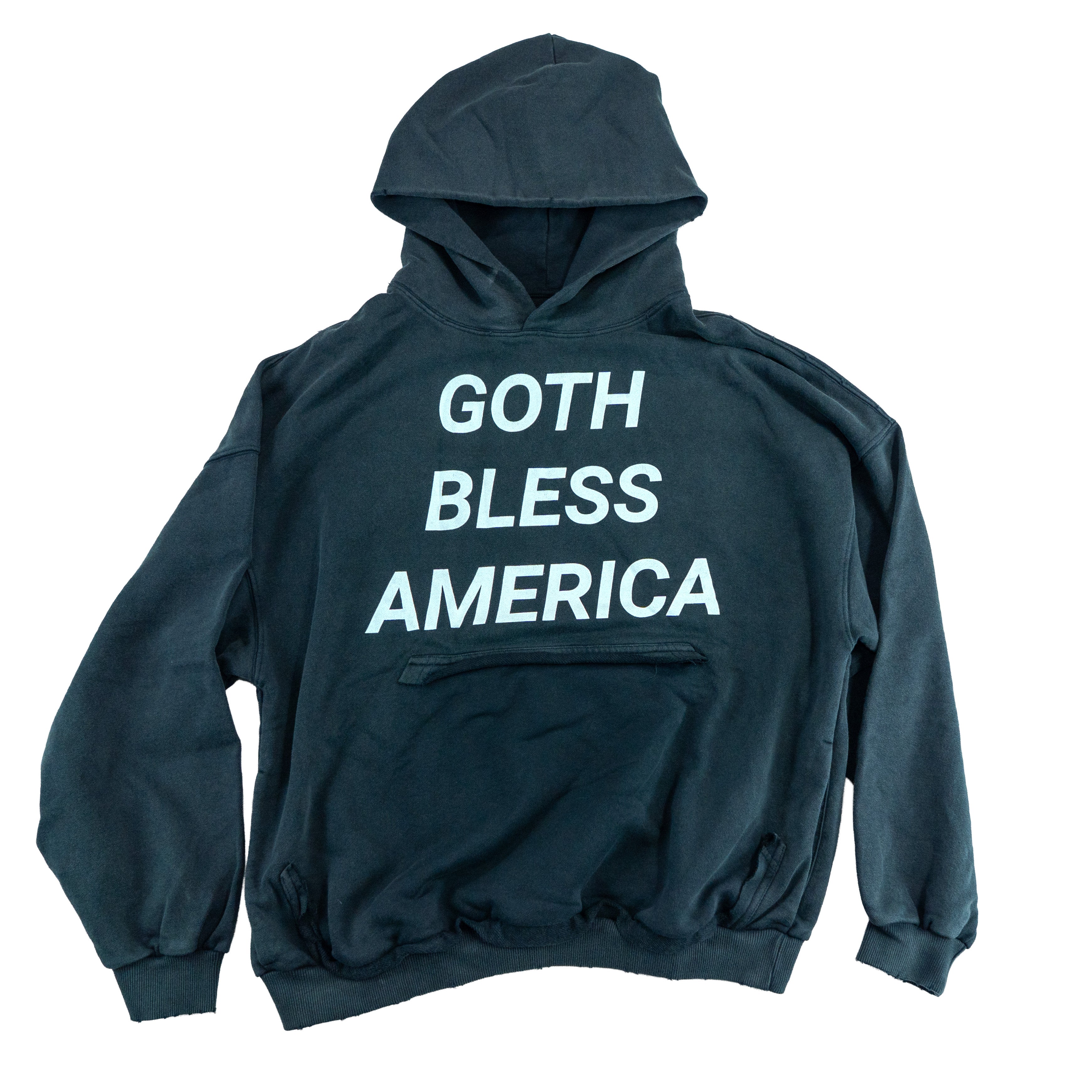 GOTH BLESS AMERICA - OVERSIZED HOODIE – DEAD ZONE POPSTAR